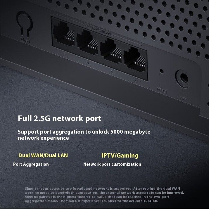 Xiaomi router BE6500 Wi Fi 7 6500 Mbps full 2.5G network port 4-core ...