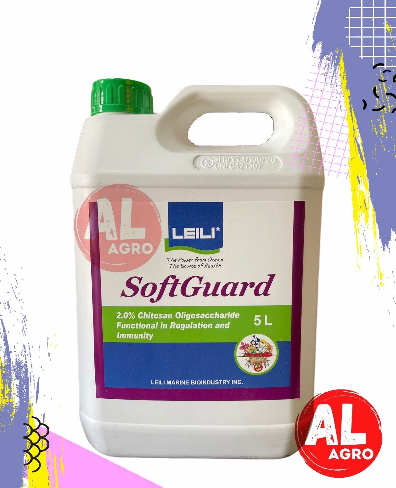 5L LEILI Hextar Softguard Chitosan Original baja organik Organic ...