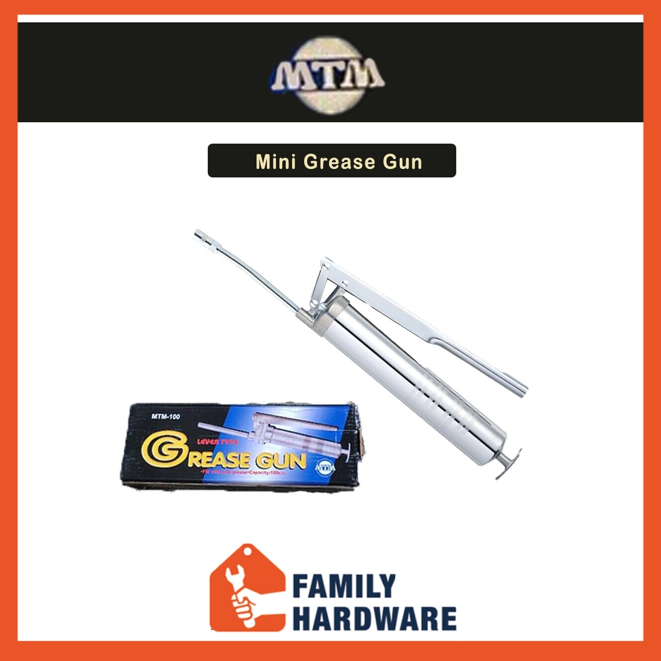 MTM GREASE GUN MINI 100CC MINI GREASE GUN MINI GREASE PUMP PISTOL GRIS ...