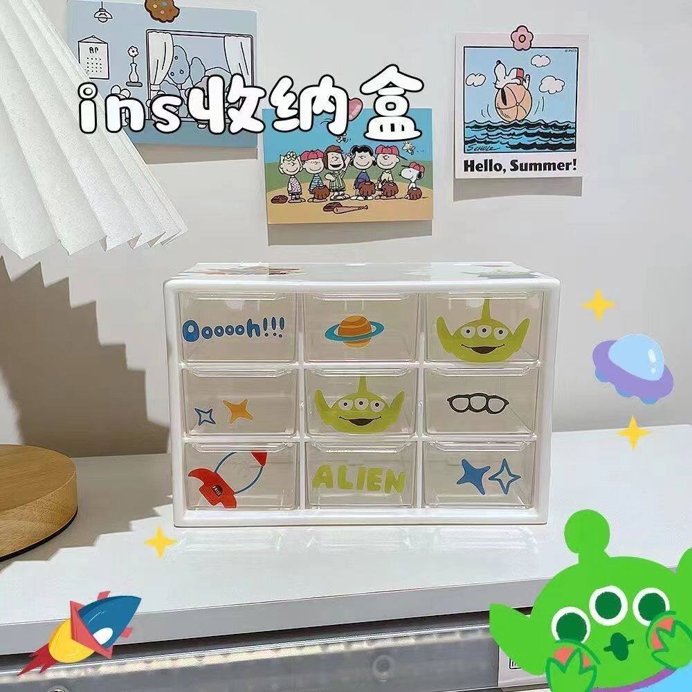 1PC Sanrio Storage Box Cartoon DIY Kuromi Stationary Storage Box Desk ...
