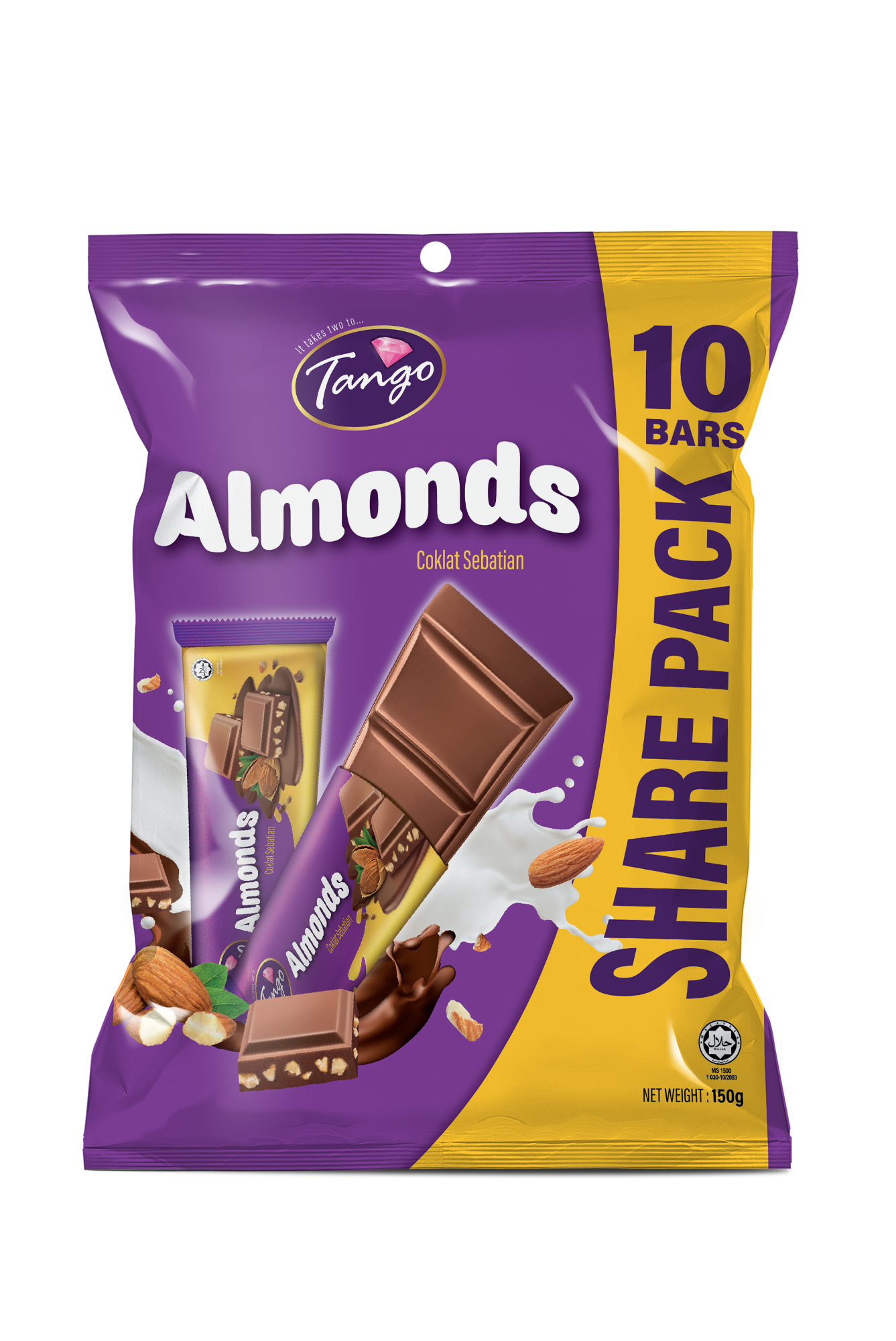 [MT] Tango Choco Milk Bars 15gx10s (Share Pack) | Lazada