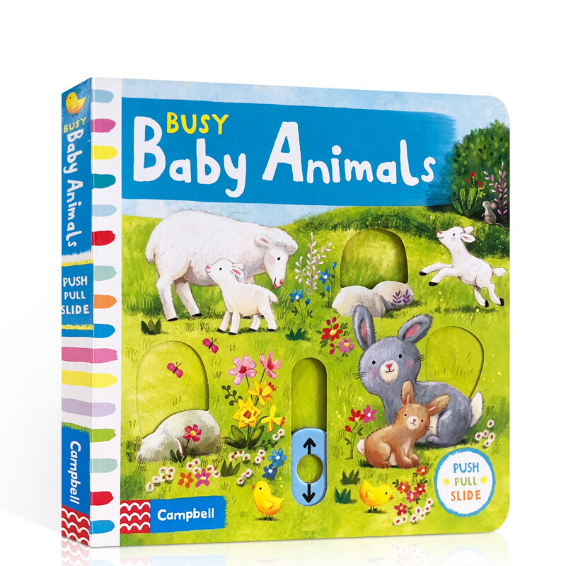 Original หนังสือภาษาอังกฤษ Busy Baby Animals Board Book 3-6ปีเด็กของ ...