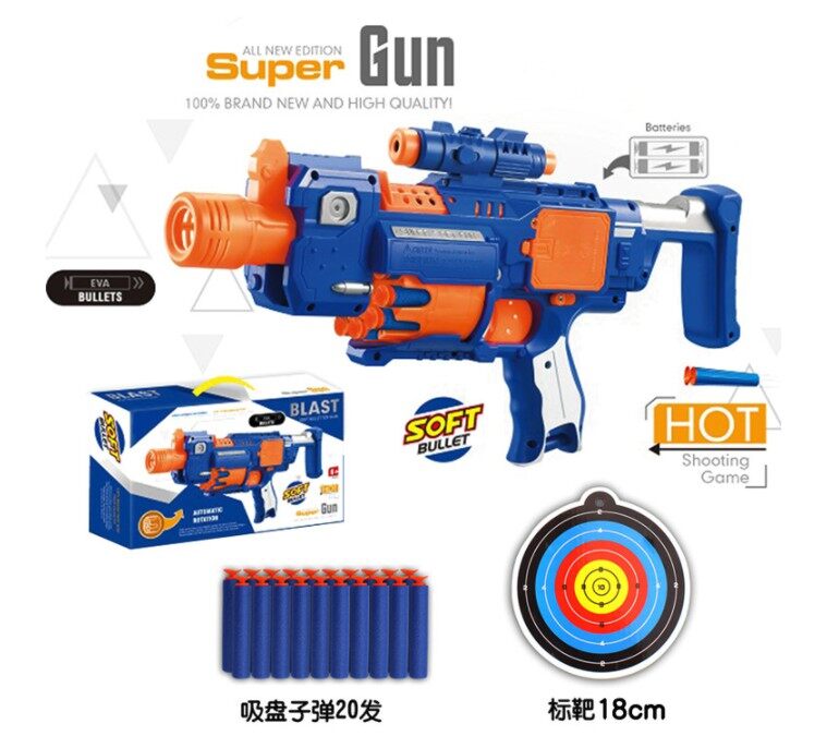 Soft Bullet Gun Blaster For Kid Or Adults /pistol peluru lembut ...