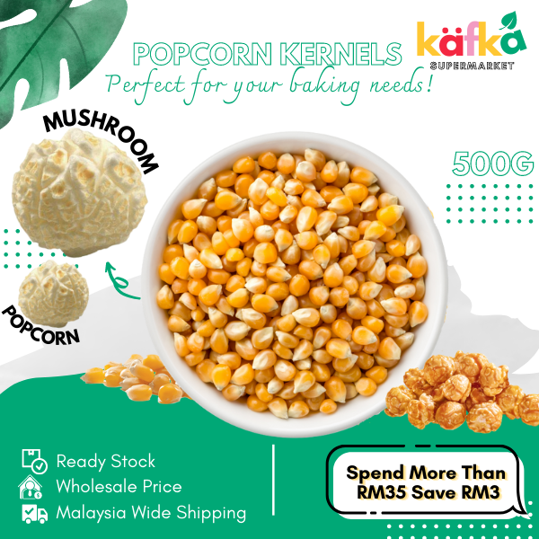 Popcorn Kernel Mushroom 500g Biji Jagung Mushroom Biji Popcorn Seed Pop ...