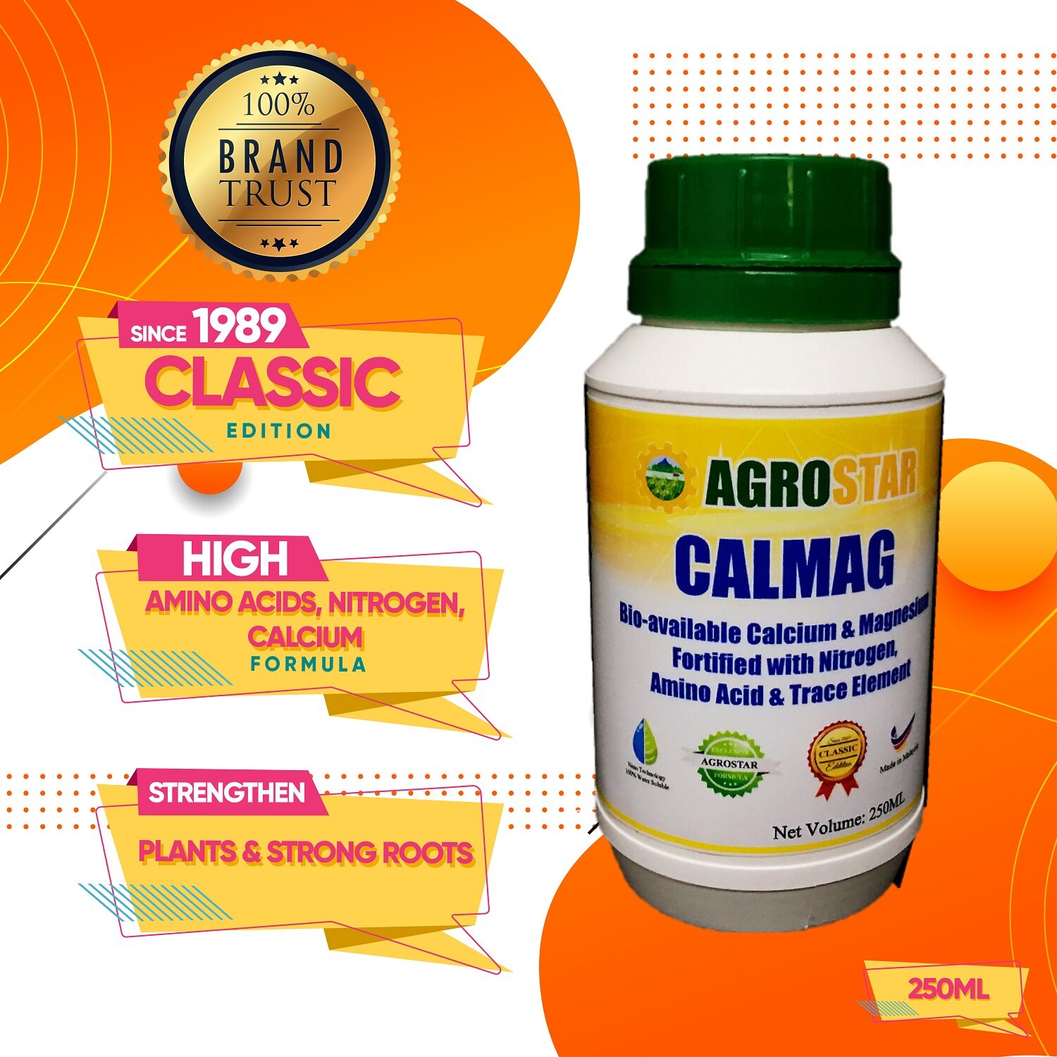AGROSTAR - Calmag ( Bio-available Calcium and Magnesium Fortified with ...