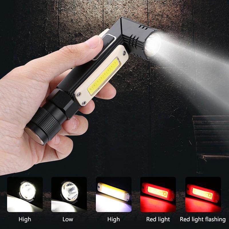 ROJ Handheld LED COB Flashlight USB Rechargable Flashlight Flexible ...