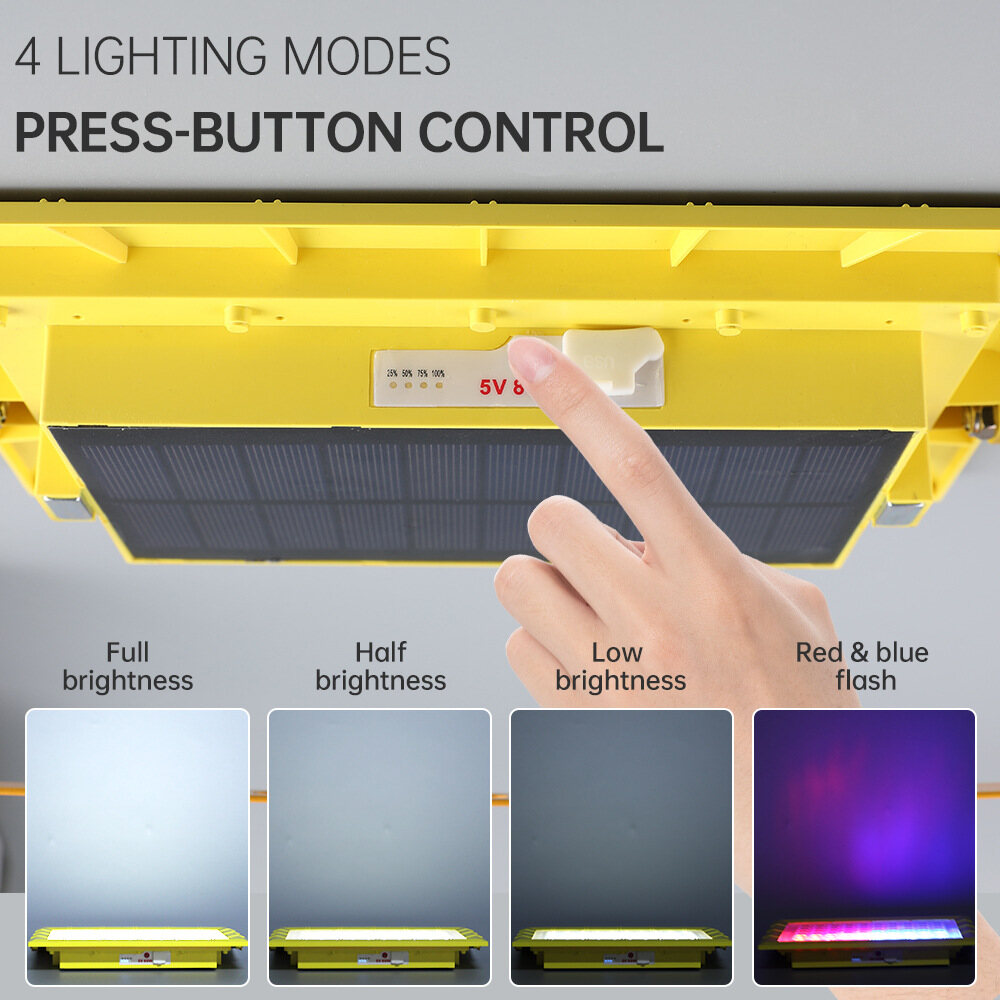 Ynuo Solar Light Flood Light Spotlight Super Bright 80W Portable Light ...