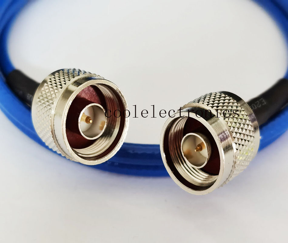 Blue Soft RG142 N Plug Male to N Male RF Crimp Coax Pigtail Connector ...