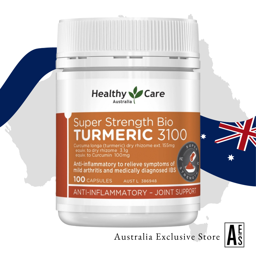 HEALTHY CARE Super Strength Bio Turmeric 3100 (100 capsules) | Lazada