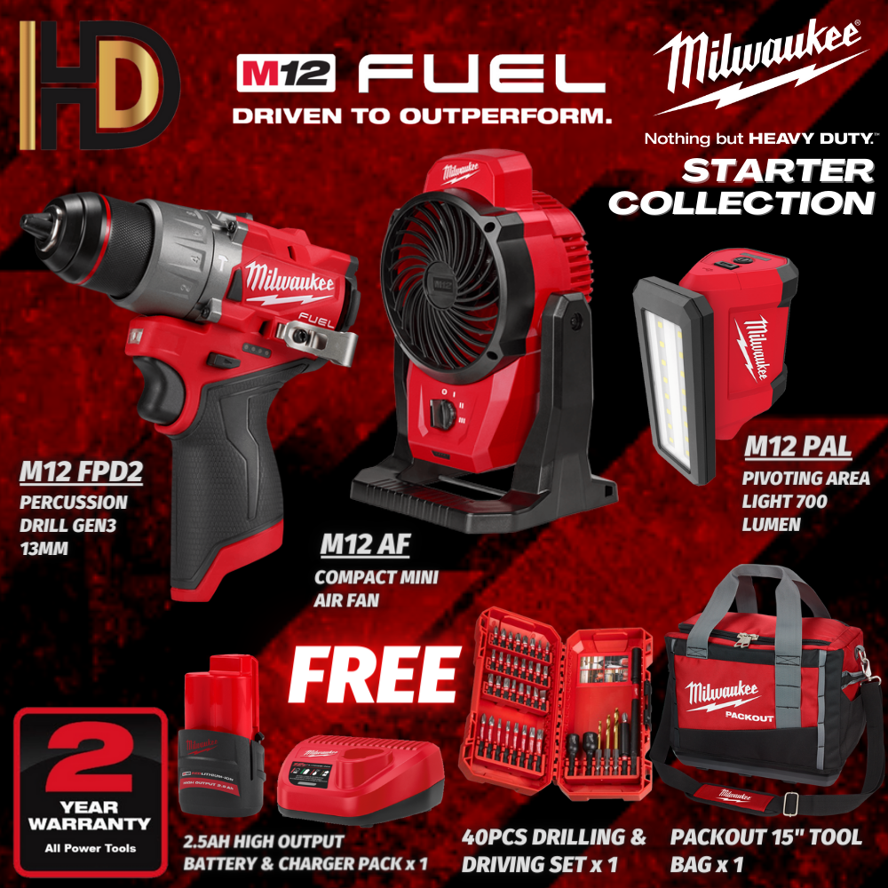 Milwaukee M12 Starter Collection Mega Combo / BEST DEAL / FREE ...