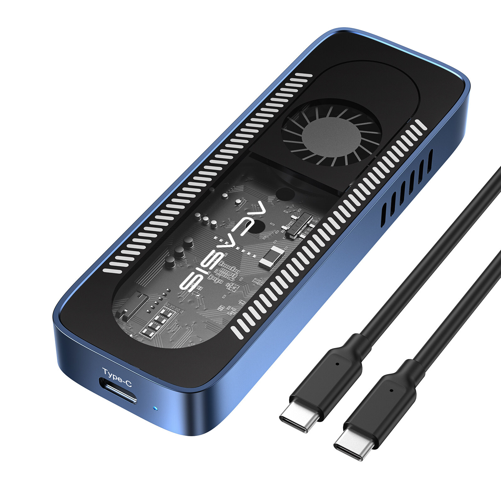 ACASIS New-Clear M.2 NVME SSD Enclosure with Cooling Fan, USB 3.1 Gen 2 ...