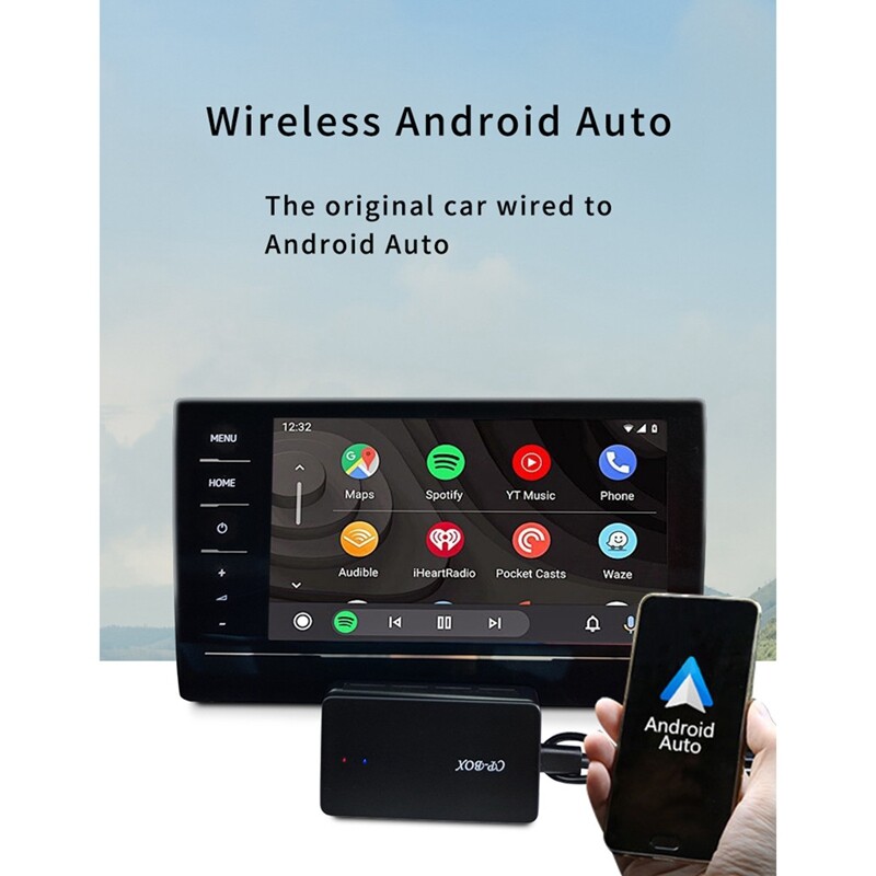 CarPlay Ai Box Android 10 Wireless Apple 2+8G Android Auto Multimedia Player for Car with Built ...