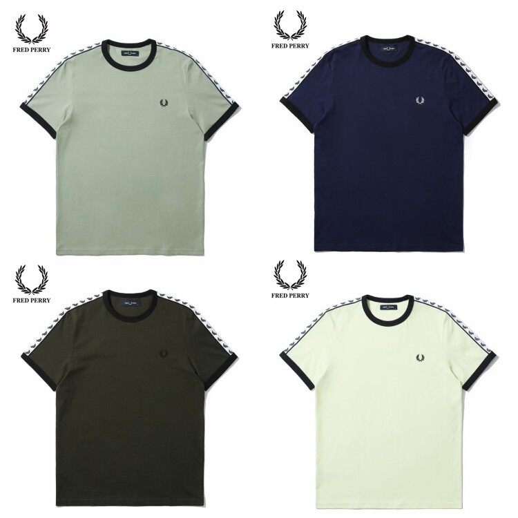 10สีอินเทรนด์ผู้ชาย21ฤดูใบไม้ผลิและฤดูร้อน FRED PERRY คลาสสิกอังกฤษ ...