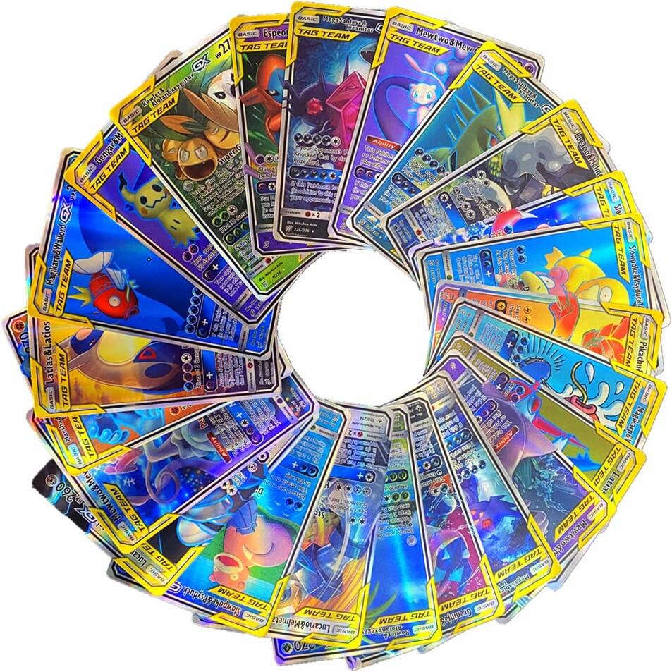 Pokemon TAG TEAM Cards Box 20PCS Shining Playing Game Display Booster ...