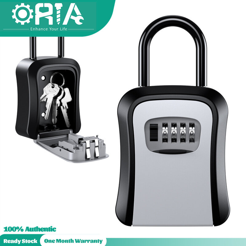 ORIA Large Key Storage Lock Box Wall Mounted Key Safety Box with ...