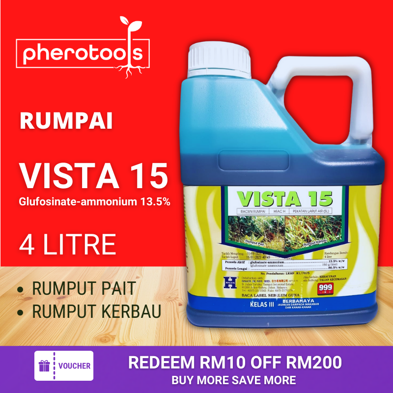 Pherotools Halex VISTA 15 (1L/4L) Glufosinate-ammonium 13.5% Racun ...