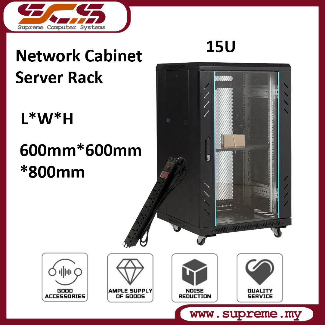 15U Network Cabinet Server Rack soundproof fireproof rack server ...