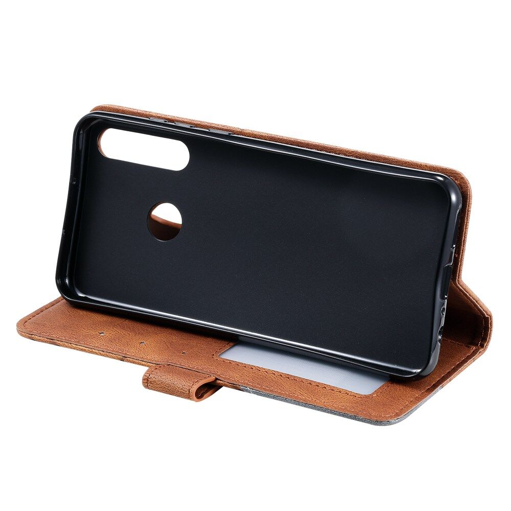 สำหรับ Huawei Y7A / Y6P / Y7P / Y5P เคสโทรศัพท์เย็บบล็อกสีเคสมือถือแบบ ...