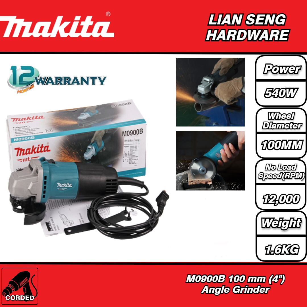 MAKITA M0900B 100MM (4'') ANGLE GRINDER | Lazada