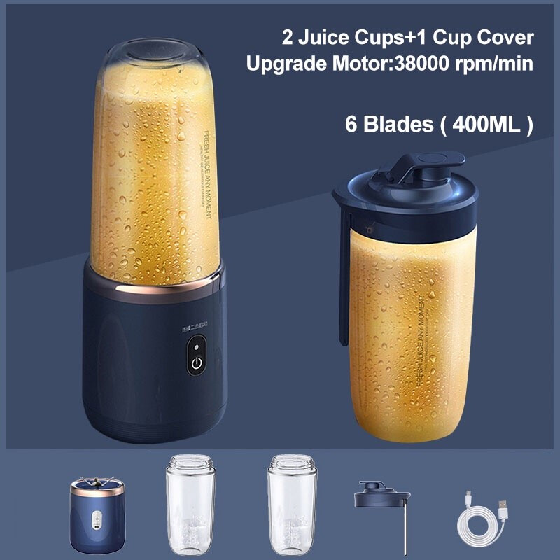 Wireless Portable Electric fruit juicer blender mini juice cup mixer ...