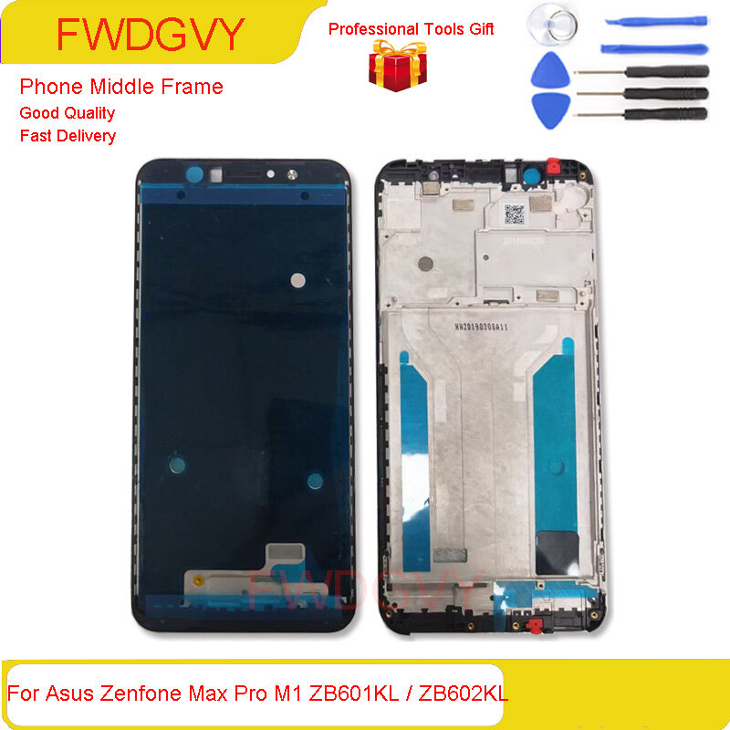 สำหรับ Asus Zenfone Max Pro (M1) ZB601KL / ZB602KL แผ่นเฟรมกลางหน้ากาก ...