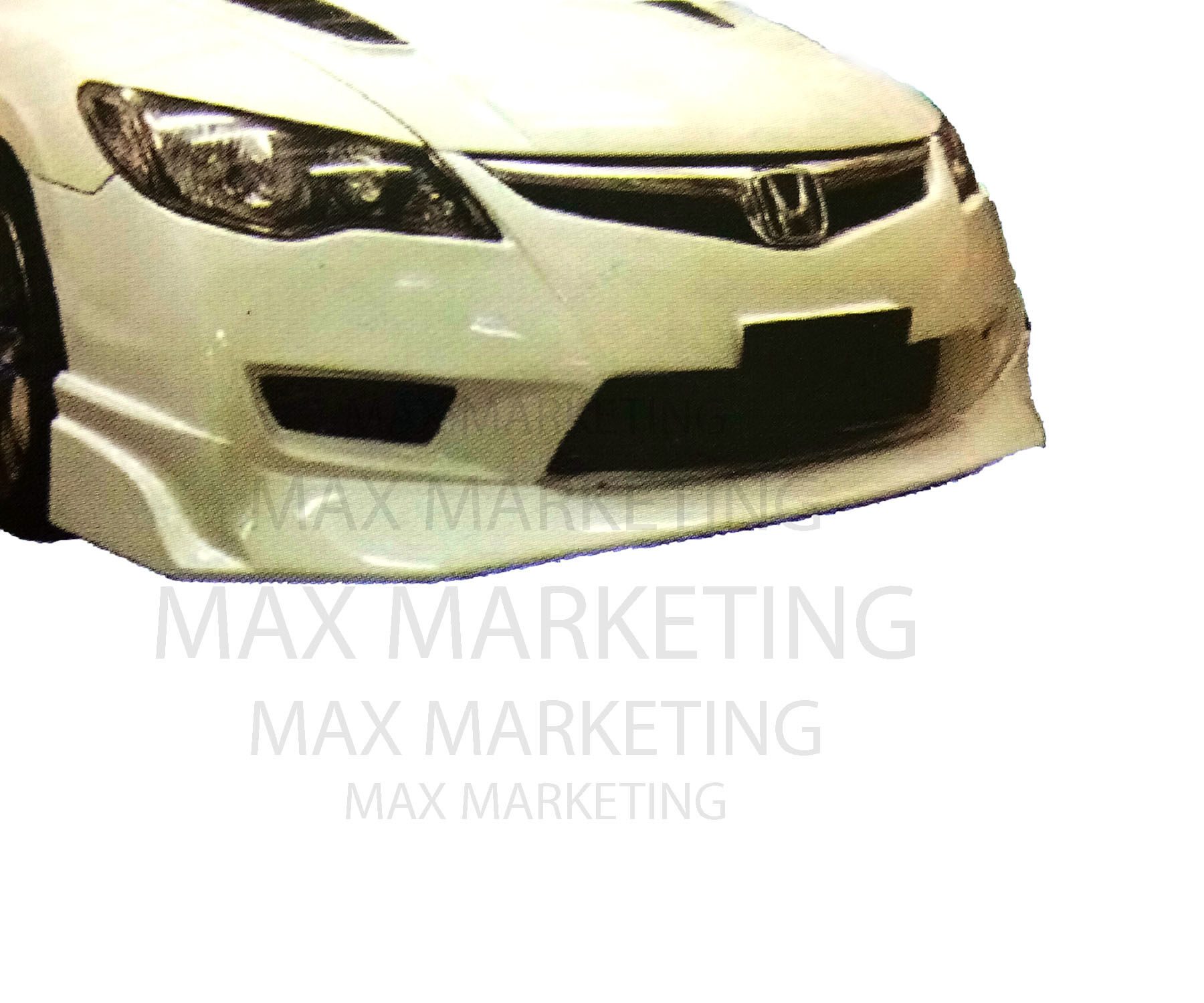 Honda Civic FD2 Type R Front Bumper C/W Airduct Js Racing Lip Fiber ...