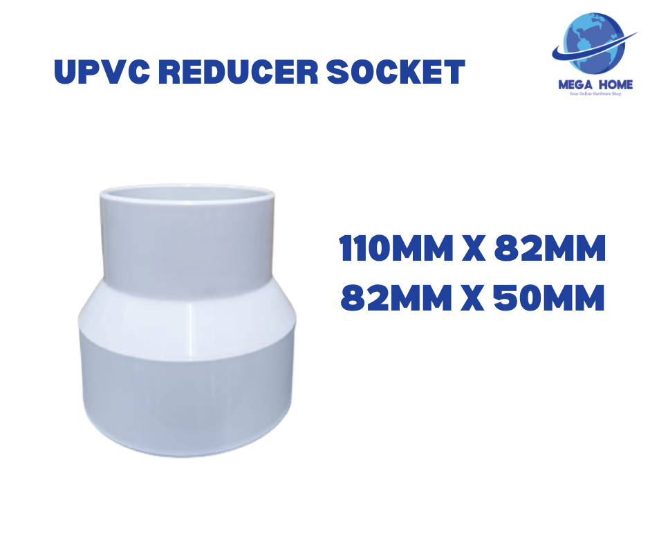 STOCKED FAST SHIPPING🔥现货速发 UPVC REDUCER SOCKET 110 MM x 82 MM / 82 MM x 50 MM | Lazada
