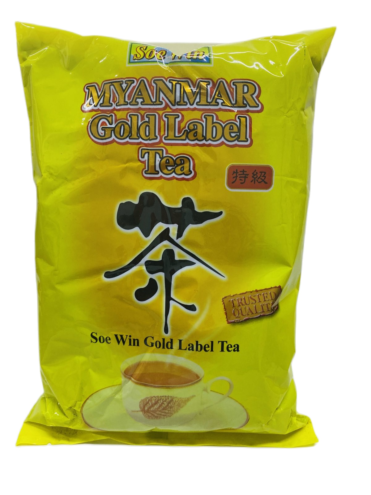 Soe Win Myanmar Gold Label Tea စိုးဝင်း မြန်မာရွှေလက်ဖက်ခြောက် အဝါရောင ...