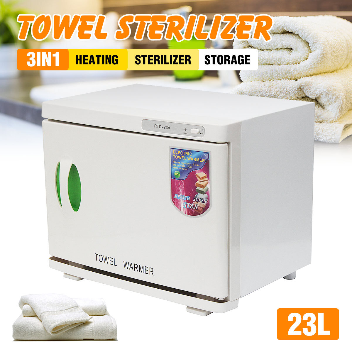 23L Sterilizer Cabinet Towel Sterilizer Nail Art Tool Disinfection ...