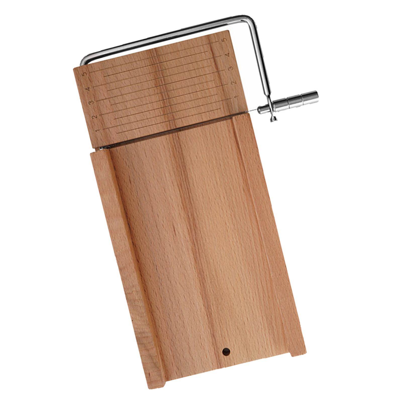 Wooden Cheese Slicer Cheese Cutter Board with Scales Mark Kitchen Tool ...