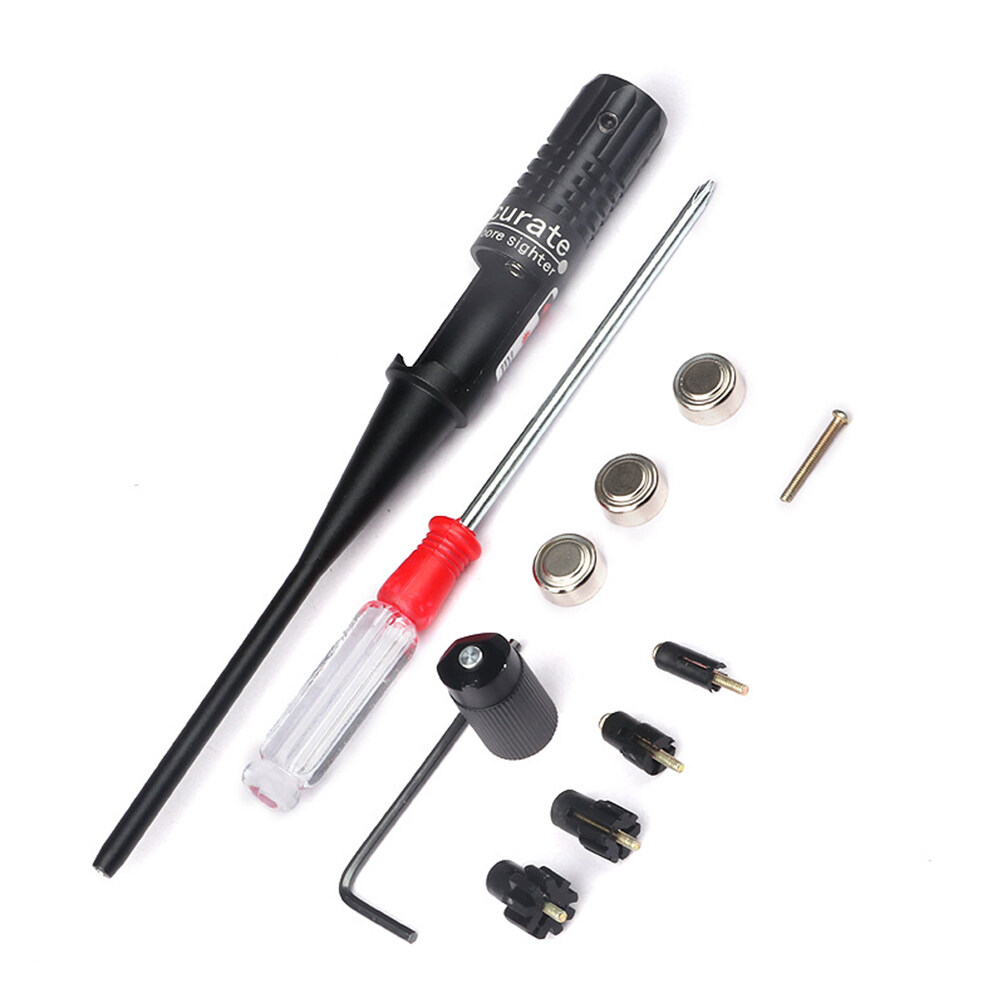 Original Red Bore Sighter Collimator Kit Adjustable Adapters Red Bore ...