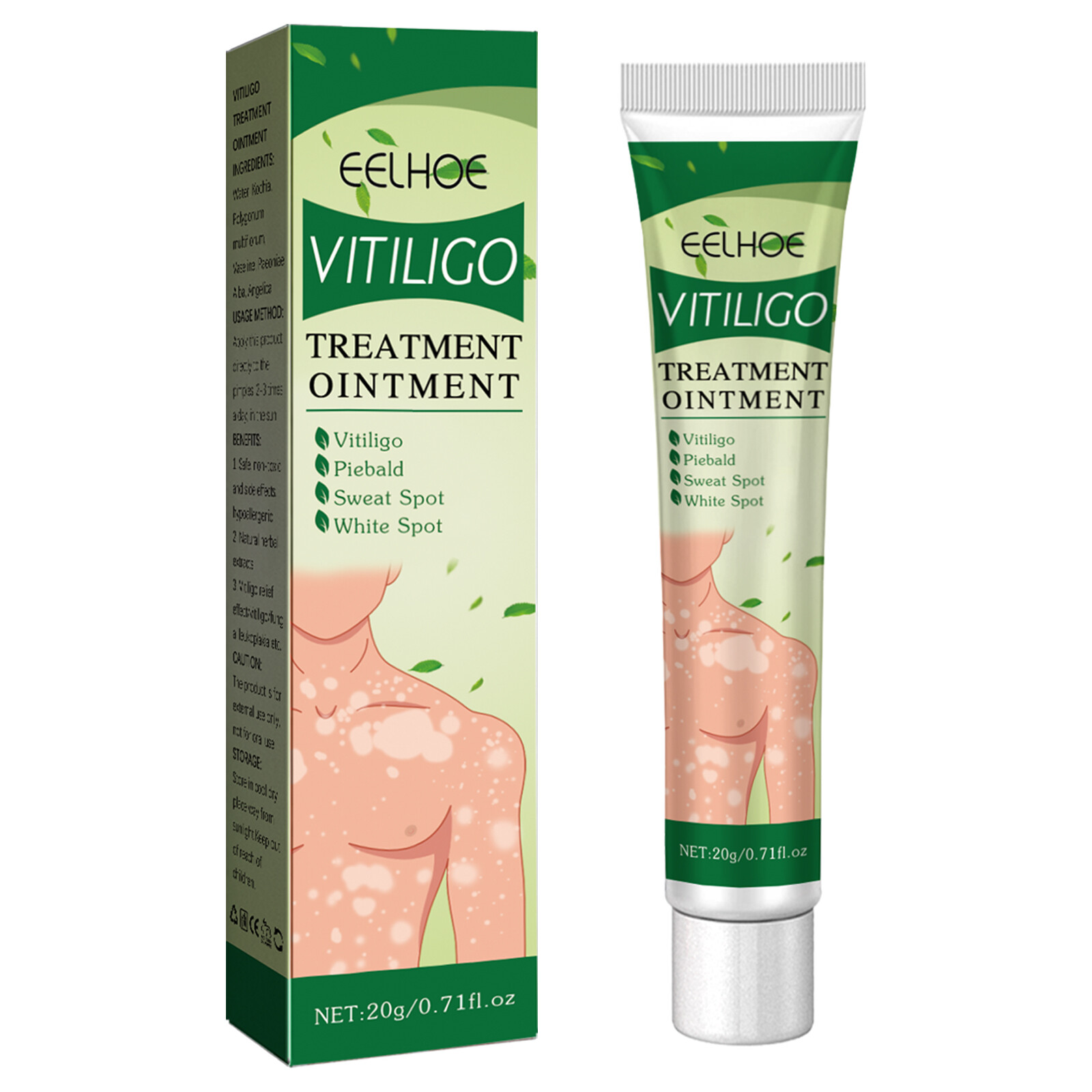 Eelhoe Vitiligo Treatment Ointment Remove Ringworm Sweat Spots ...