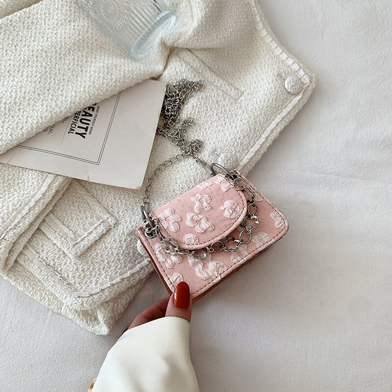 QFDI กระเป๋าสตรีกระเป๋ามินิโซ่มือถือหนึ่งไหล่ของ กระเป๋าสะพายข้าง ...