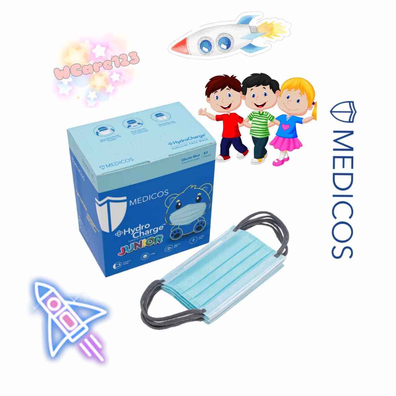 (READY STOCK / FAST SHIPPING ) GENUINE MEDICOS 4 Ply Children Surgical ...