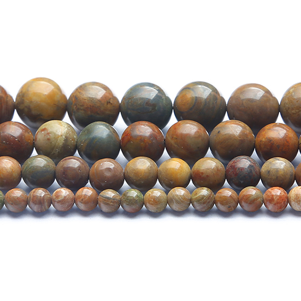 4/6/8/10mm Natural Stone Beads Multicolored Marble Beads For Jewelry ...
