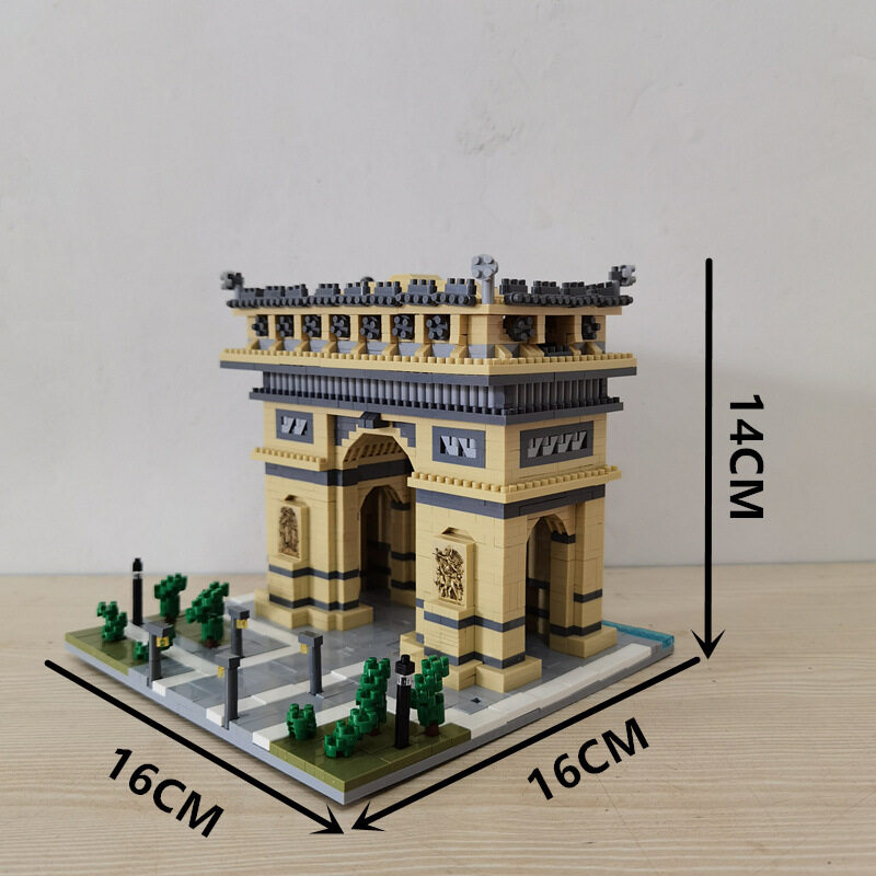 2000pcs world landmark building blocks loz mini block Arc de Triomphe ...