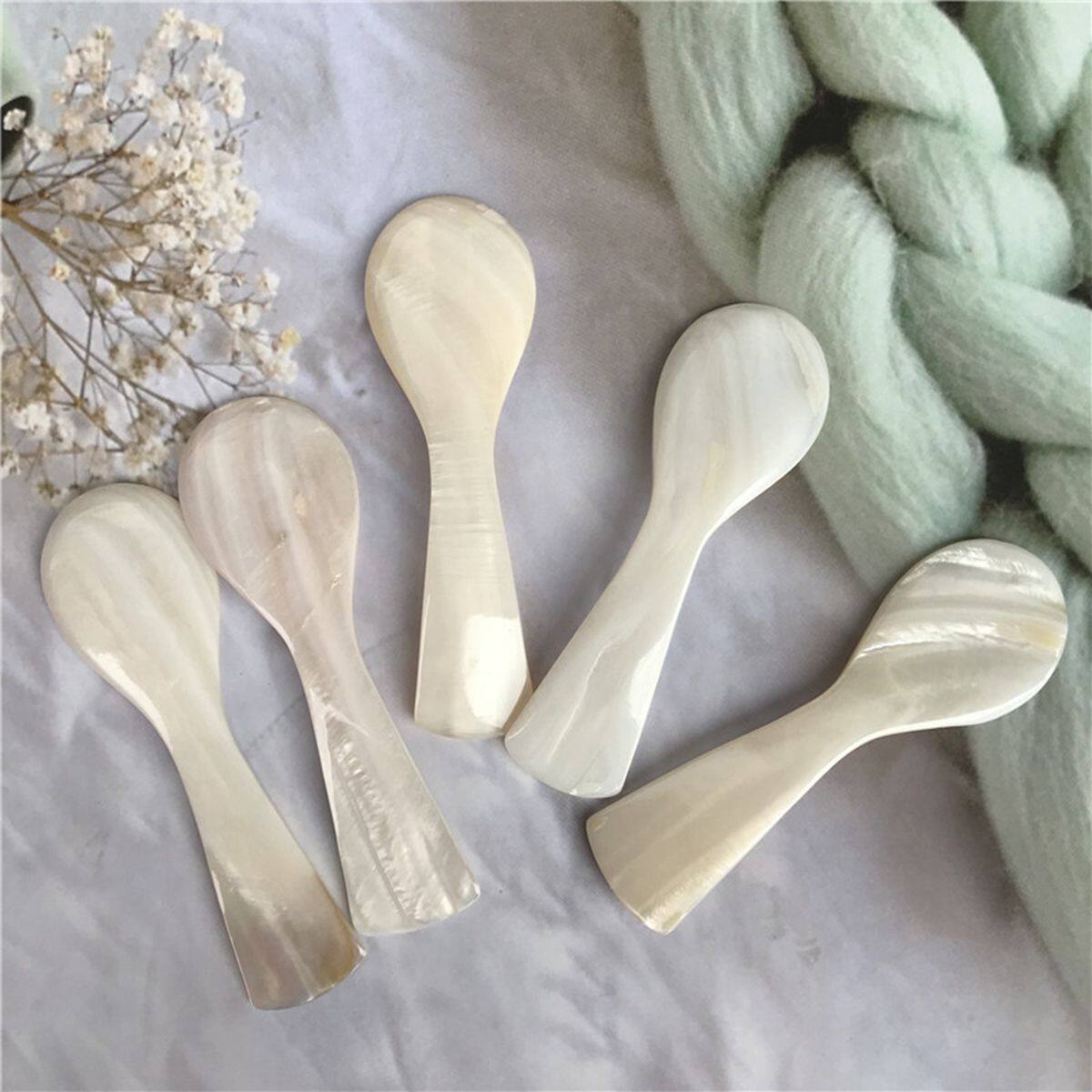 VANLIE Seashells Natural Shell Conch Coffee Scoop Caviar Spoons ช้อนชา ...