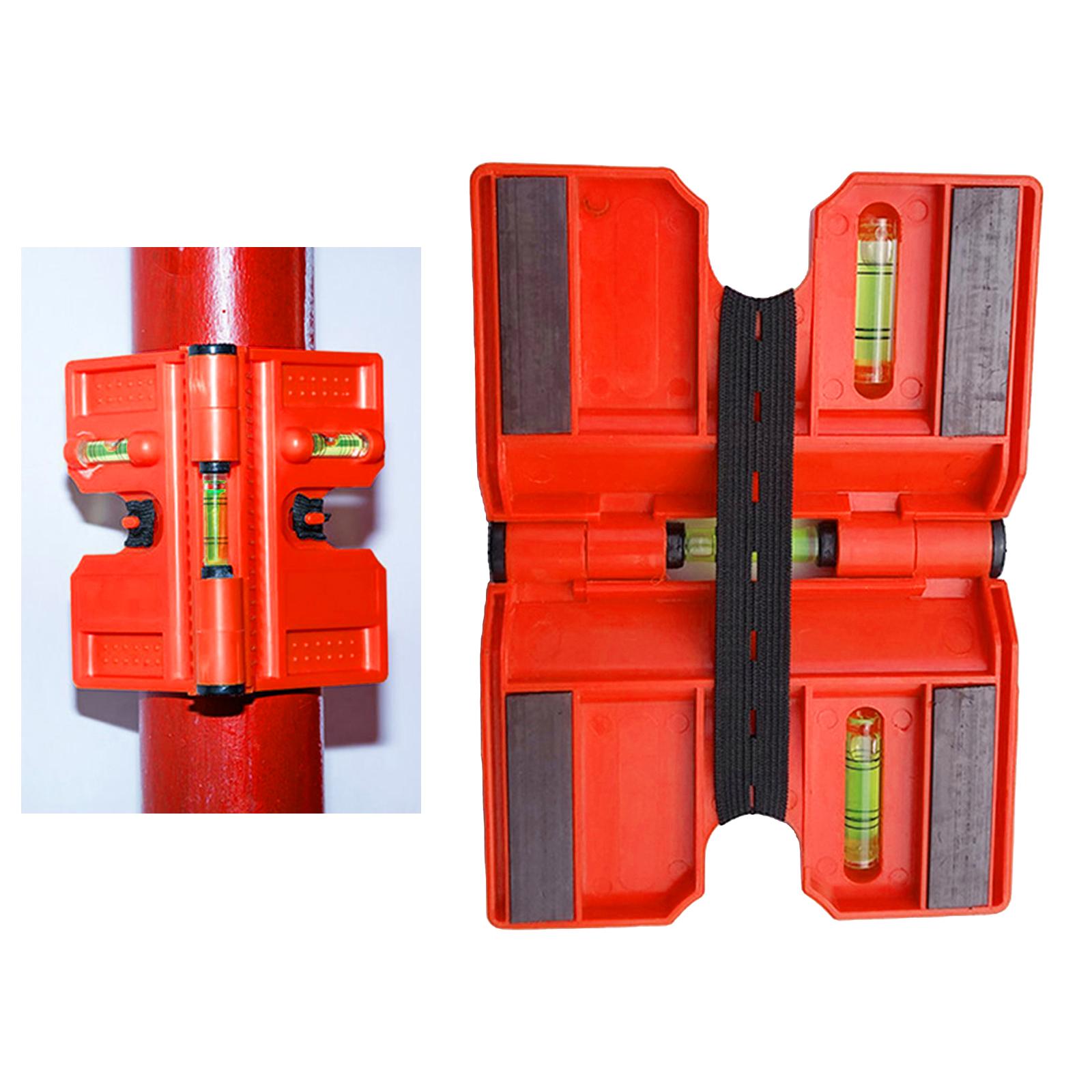 WDWonder Magnetic Post Level Red Adjustable Folding Vertical Acrylic ...