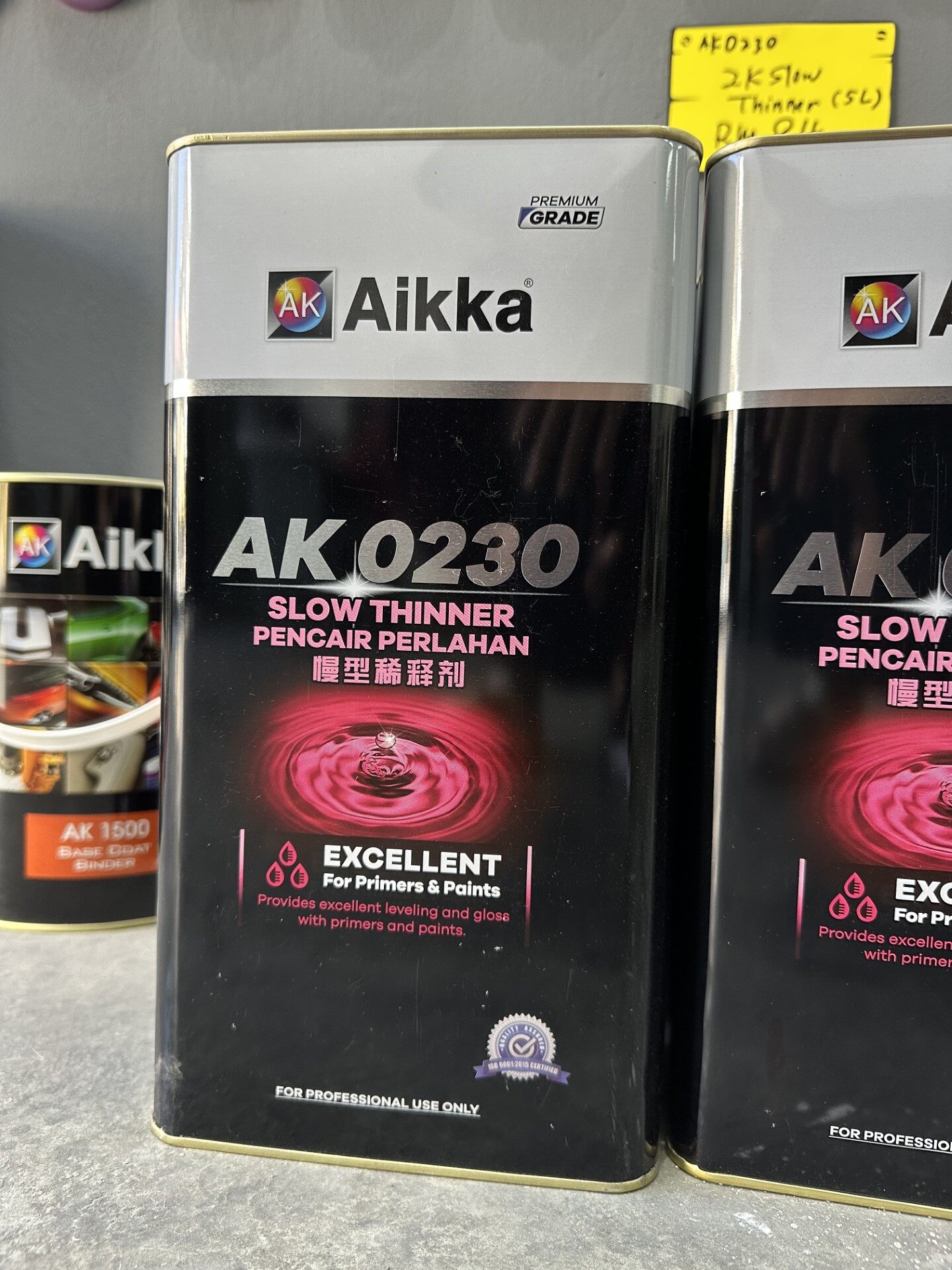 AIKKA SLOW THINNER AK0230 SLOW THINNER 5L/ THINNER ELOK/THINNER KERETA ...