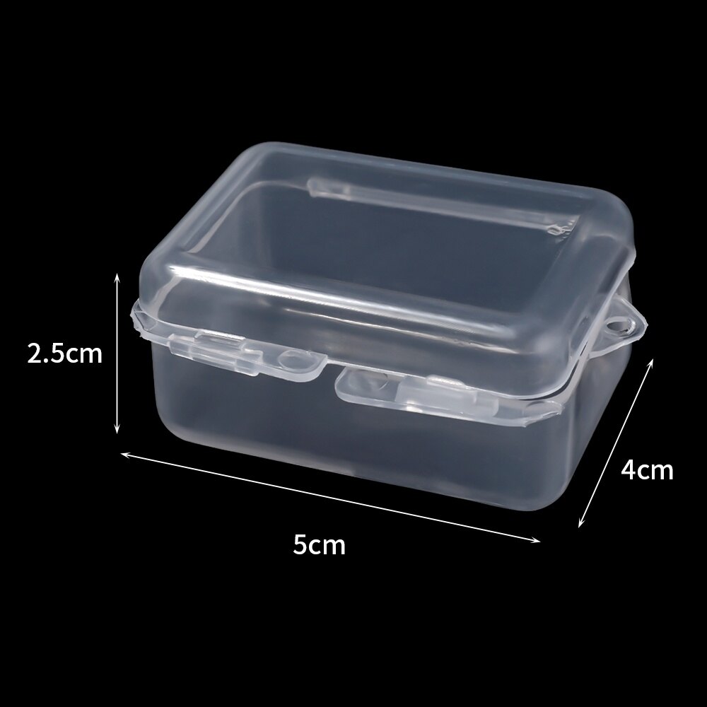 Multiple Sizes Transparent Plastic Storage Box Clear Square ...