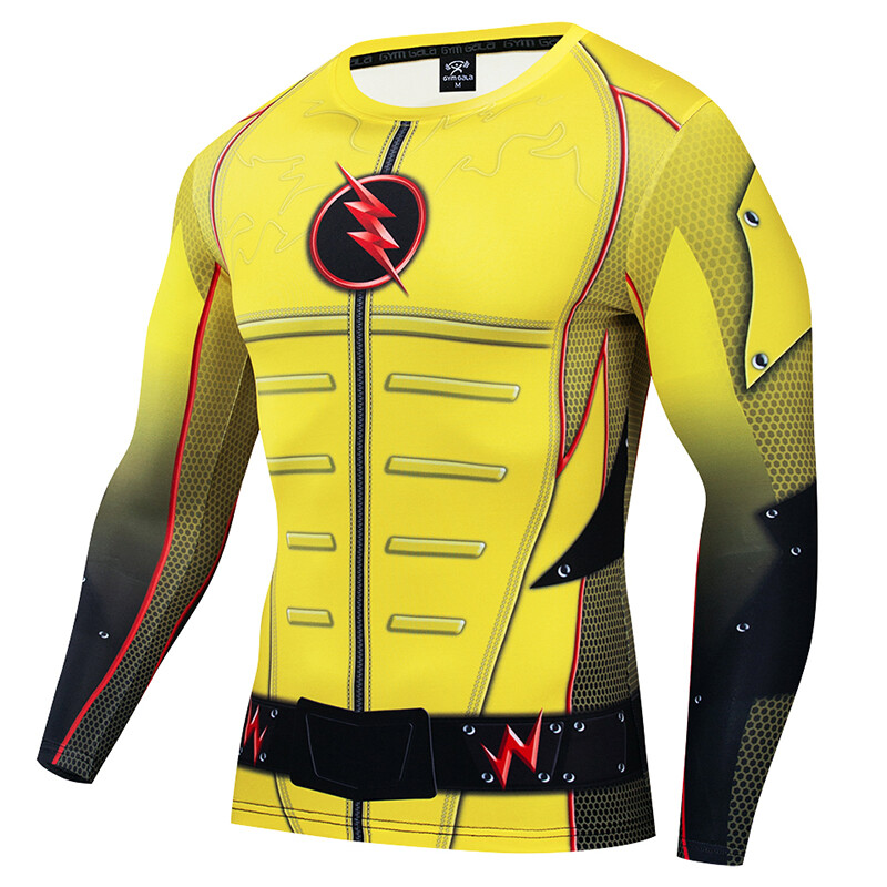 Mens Training Compression Shirt 3D Printed T-Shirt Gym Sports Running ...