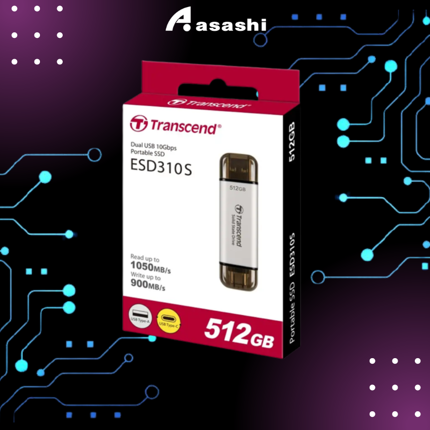 Transcend ESD310C / ESD310S 512GB / 1TB USB3.1 Gen2 Portable SSD with ...