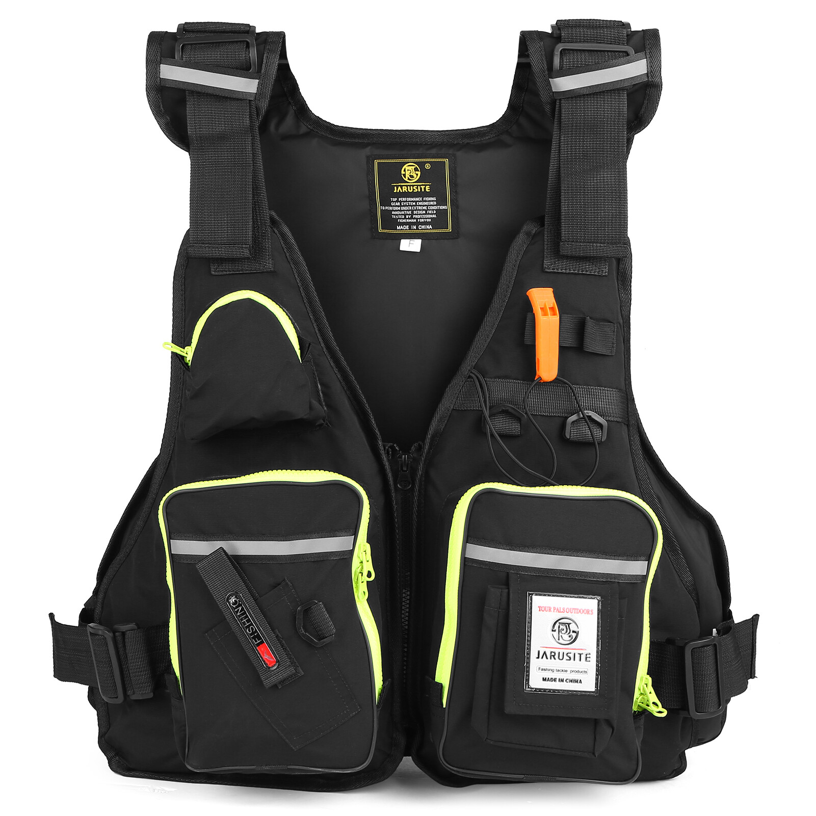 【Reayd Stock】Multi-Pockets Fly Fishing Jacket Buoyancy Vest with Water ...