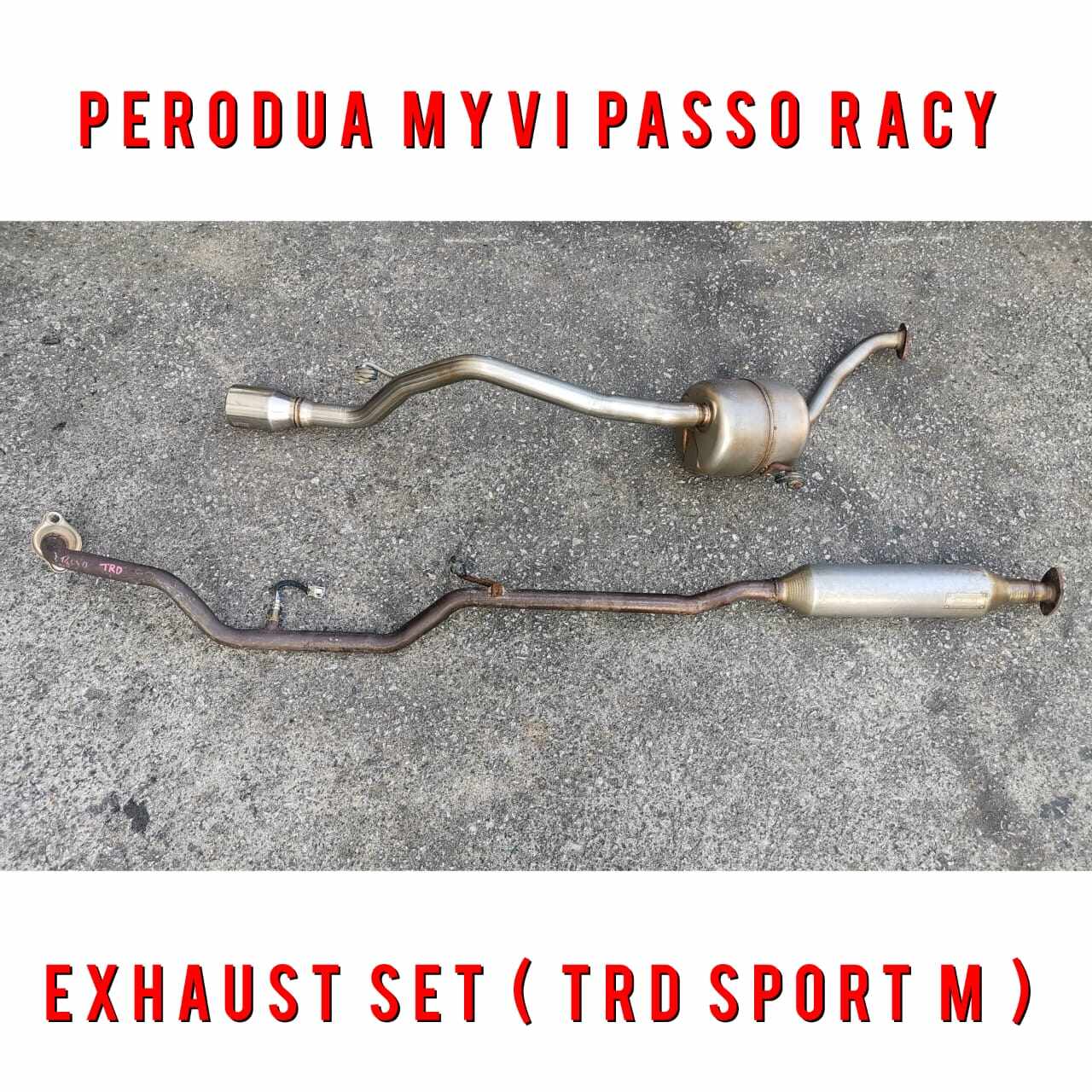 Perodua Myvi Passo Racy Exhaust Set ( TRD Sport M ) / Exhaust System ...
