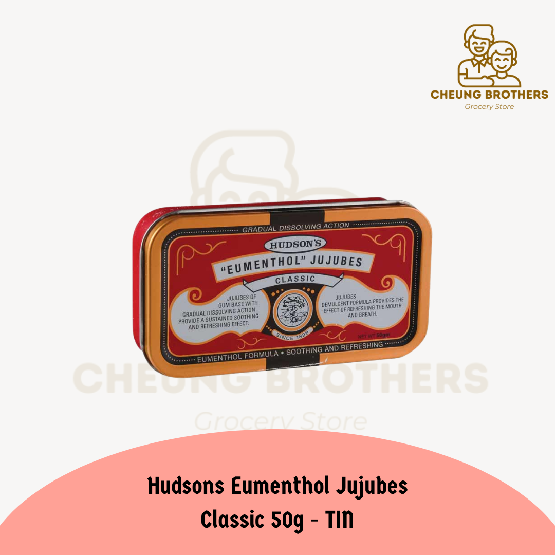 Hudsons Eumenthol Jujubes Classic 50g - TIN | Lazada