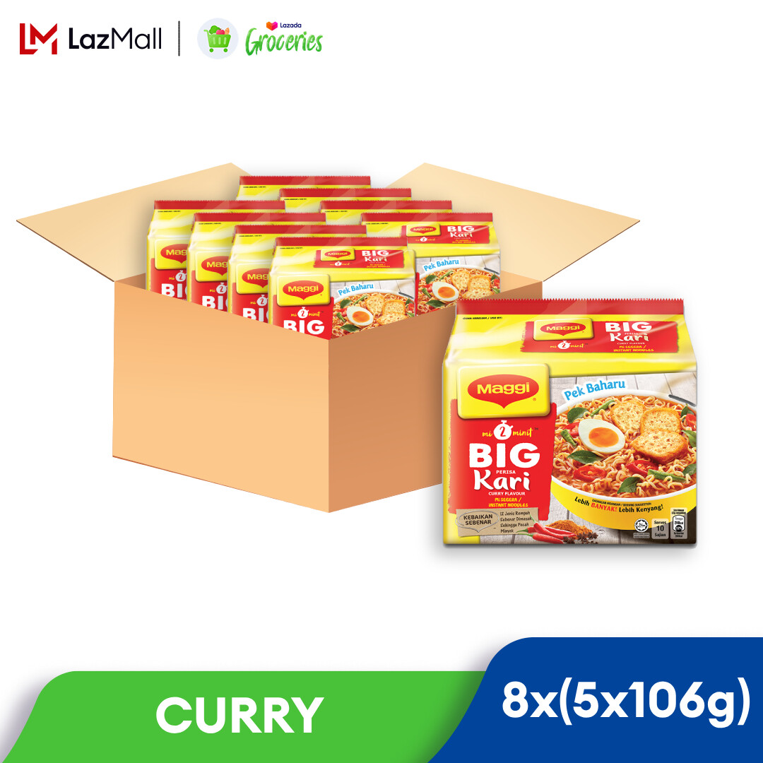 [CARTON] MAGGI 2-MINN Big Curry 8 x 5 x 106g | Lazada