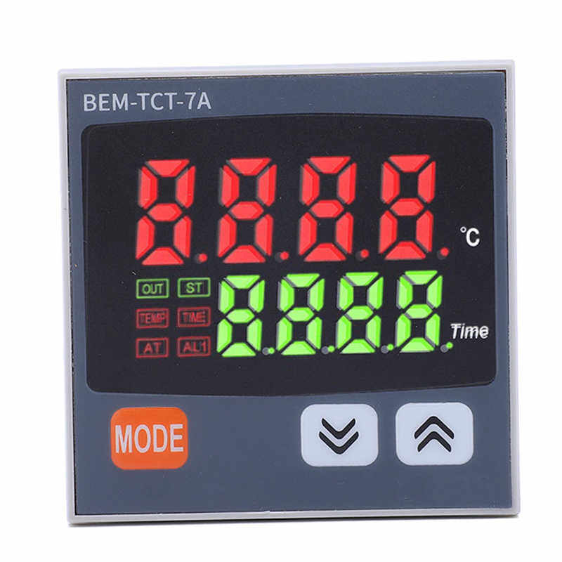 Digital Display Temperature Controller Relay Output Thermostat For Heat ...