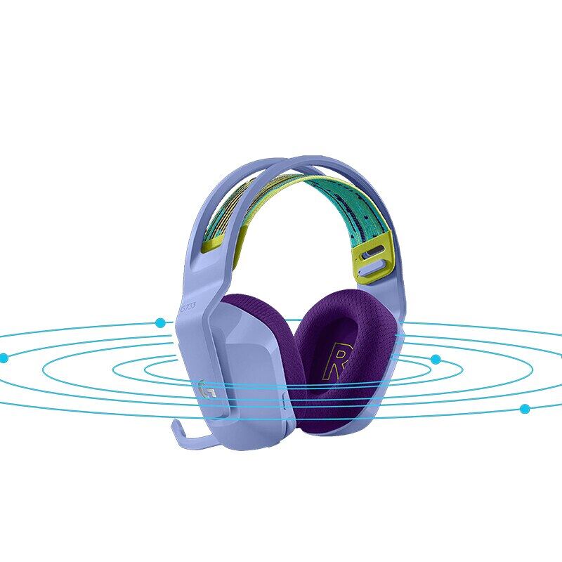 Logitech G733 KDA LIGHTSPEED Wireless Gaming Headset RGB DTS X2.0 7.1 ...