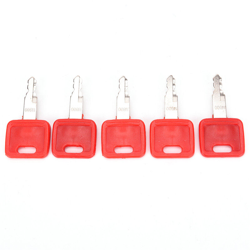 Heavy Equipment Ignition Keys for Hitachi H800 Red Excavator Key Switch ...
