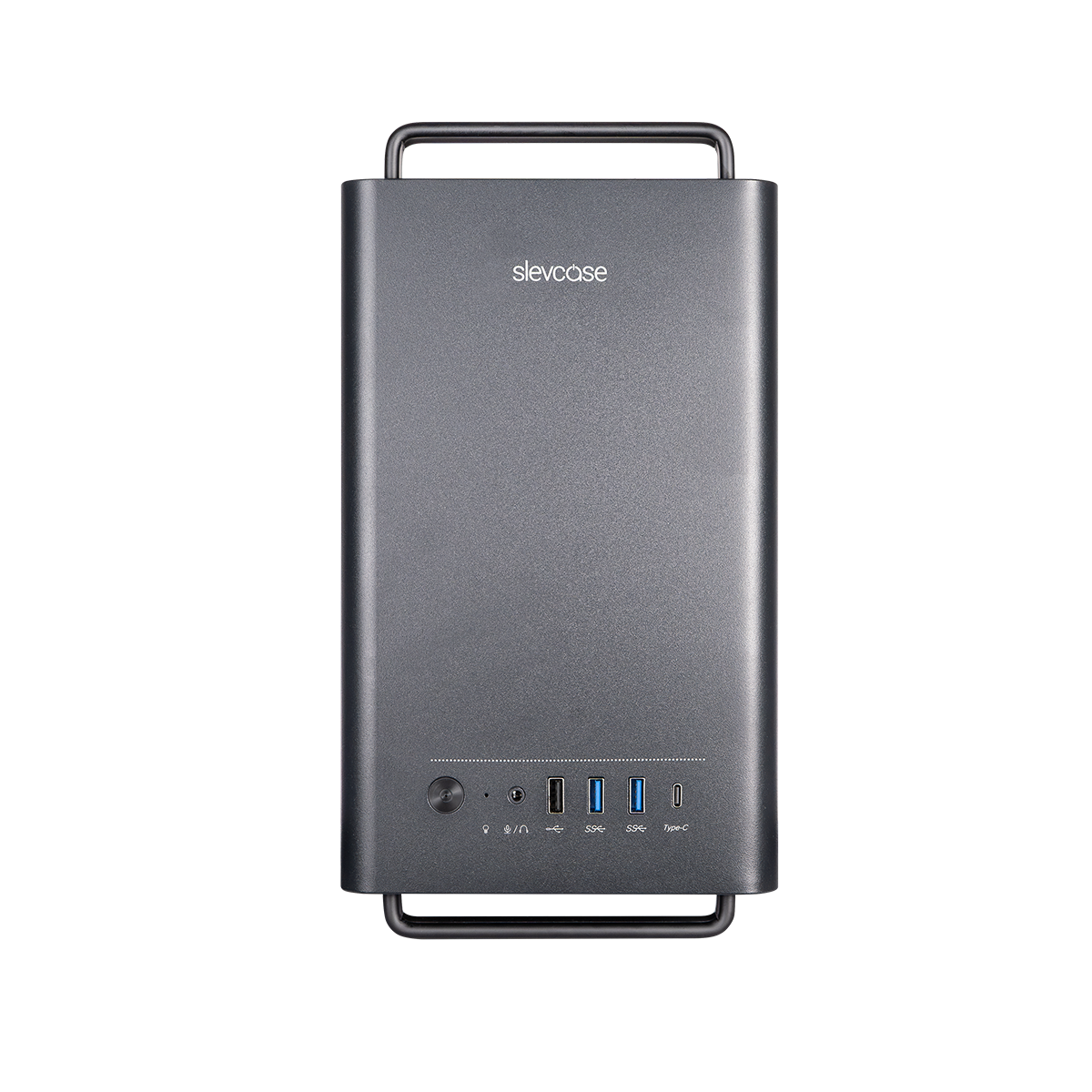 Slevcase ENVISION Micro-ATX Case Black White Compact PC Gaming Casing ...